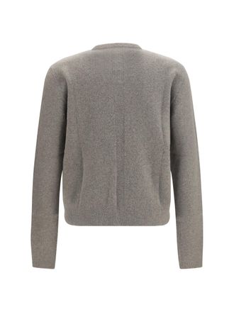 Rick Owens Mens Cashmere-Blend Crewneck Sweater Dust