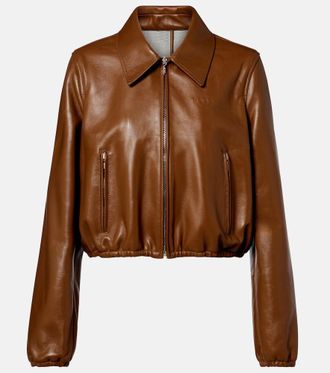 Gucci Veste bomber en cuir