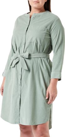 s.Oliver Damen Hemdblusenkleid aus Cord Green 42