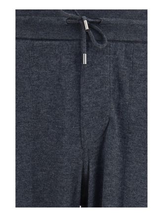 Loro Piana Mens Cashmere Sweatpants Grey Melange (capra Hircus) Trousers