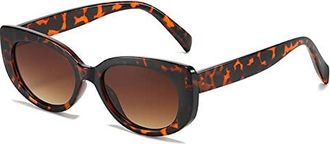 Generic Lunettes de soleil rétro tendance à petite monture 2025 pour hommes et femmes (couleur : D, taille : moyenne)