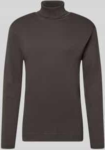 Christian Berg Regular Fit Longsleeve aus reiner Baumwolle mit Rollkragen