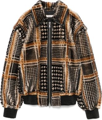 Remain Jacke mit Hahnentrittmuster - Braun