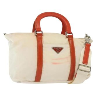 Prada Pre-owned Vintage Nylon Handtasche - - Pre-owned - Damen - Wei&szlig; - ONE SIZE