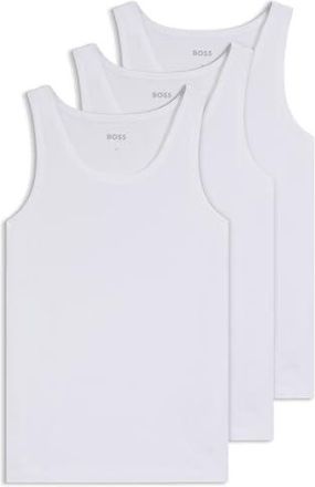BOSS Débardeur 3P Classic, Blanc 100, XXL Homme