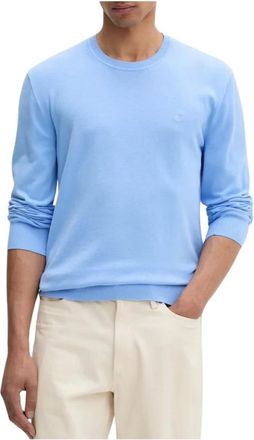 Calvin Klein Homme, Pulls, Bleu, Taille: M Pull Classique en Coton Supima