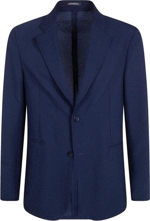 Emporio Armani Homme, Vestes, Bleu, Taille: 3XL Blazer