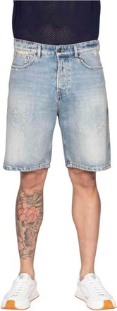 Amaranto Amar&aacute;nto, Homme, Shorts, Bleu, Taille: XS Bermuda en Denim Clair