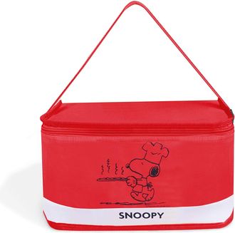 Excelsa Peanuts: Snoopy, 61622 Lunchtasche, Polyester, 7 Liter, Rot