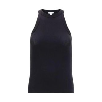 James Perse Femme, Tops, Noir, Taille: 40 FR Haut sans manches c&ocirc;tel&eacute;