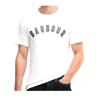 Barbour Homme, Tops, Blanc, Taille: XL T-Shirt