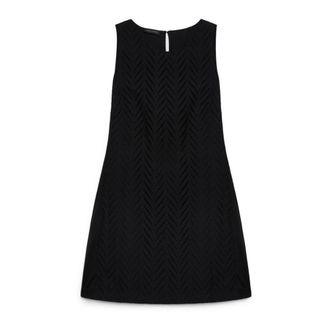 Fiorella Rubino Femme, Robes, Noir, Taille: 40 FR Robe fourreau Glam en broderie anglaise