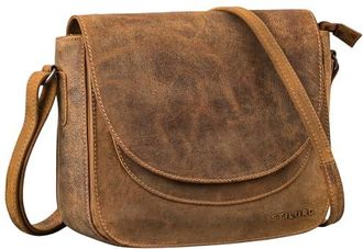 STILORD Fleur sac bandoulière femme cuir véritable taille moyenne retro - sacoche femme bandouliere cuir elegant avec fermeture magnetique et compartiment ant
