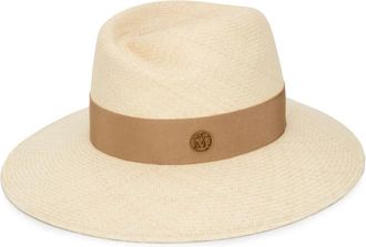 Maison Michel Femme, Accessoires, Beige, Taille: M Virginie Fedora