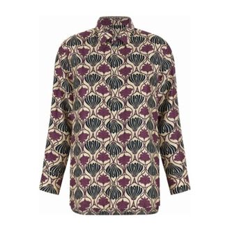 Max Mara Femme, Blouses et Chemises, Violet, Taille: 38 FR Camicia