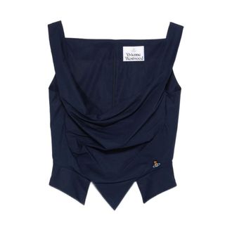 Vivienne Westwood Femme, Tops, Bleu, Taille: 40 FR Hauts sans manches