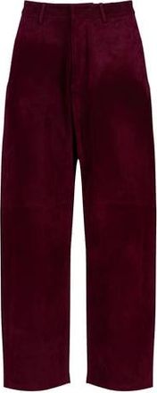424 Pantalon en cuir velours