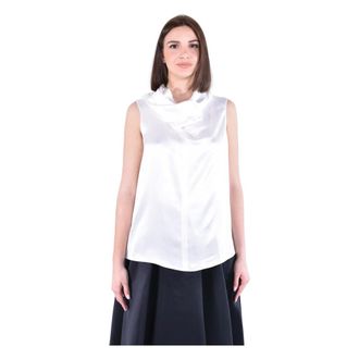 Max Mara Damen, Oberteile, Wei&szlig;, SGr&ouml;&szlig;e