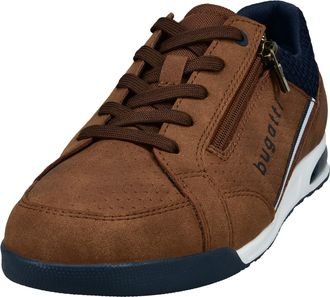 Bugatti Herren Schnürstiefel, Männer Stiefel Kaltfutter,Chukka Boots,schnürung,Boots,Winterstiefel,Winterschuhe,Cognac/Dark Blue (6341),40 EU/EU UK