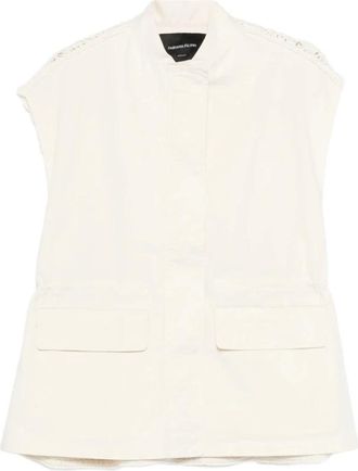 Fabiana Filippi Femme, Vestes, Blanc, Taille: 38 FR Coat Fabiana Filippi