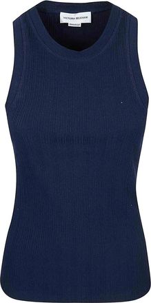 Victoria Beckham Top - Bleu Fonc&eacute;