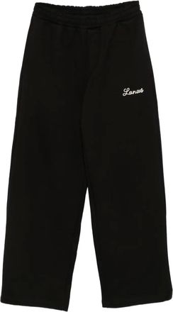Laneus pantalon à logo brodé - Noir