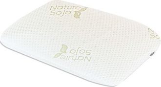 LUXURY Oreiller Greendream, mousse haute densit&eacute; (bio soja naturel) et ergonomique 60&times;40 cm, 60 x 40cm