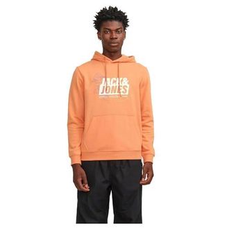 Jack & Jones Sweat &agrave; Capuche Sweat &agrave; Capuche Logo Tangerine M Tangerine M