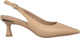 Alma En Pena Alma EN Pena, Femme, Chaussures, Beige, Taille: 40 EU Escarpins Slingback en Cuir Nappa