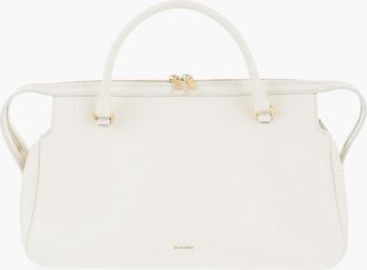 Jil Sander Leder-Handtasche im Krokodilleder-Effekt Jil Sander