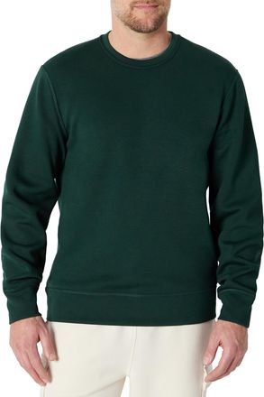 Amazon Essentials Active Herren Herren Active Sweat Relaxed Fit Crewneck Pullover Sweatshirt, Dunkelgr&uuml;n, XL