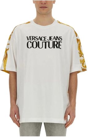 Versace Jeans Couture Homme, Tops, Blanc, Taille: L T-Chemises