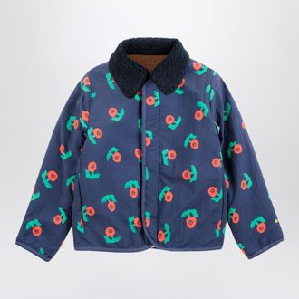 Bobo Choses Marineblaue Wendejacke mit Blumenmuster