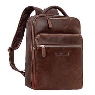 STILORD Kaya Premium Sac à Dos Cuir Femme Élégant - Comme Sacs pour Ordinateur Portable14 Pouces en Cuir Véritable de Taille Moyenne pour le Travail et les Lo