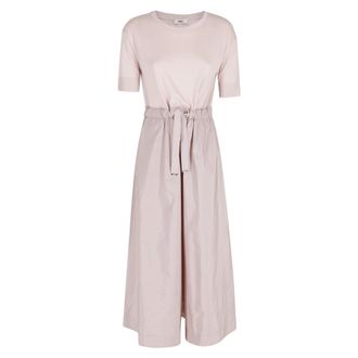 Herno Kleid im Glam-Strickeffekt und Techno-Taft - - Dresses - Damen - Rosa - L