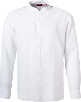 HUGO BOSS Herren Hemd wei&szlig; Slim Fit