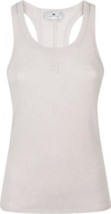 Elisabetta Franchi Femme, Tops, Beige, Taille: 38 FR Canottiera