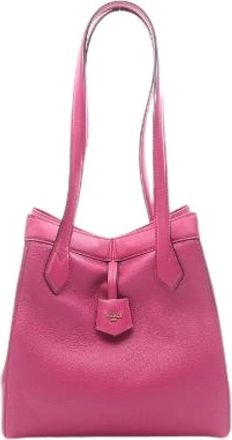 Fendi Pre-owned Origami Medium Leather Tote Bag - Femme - Pre-owned - Rose - Taille: ONE Size