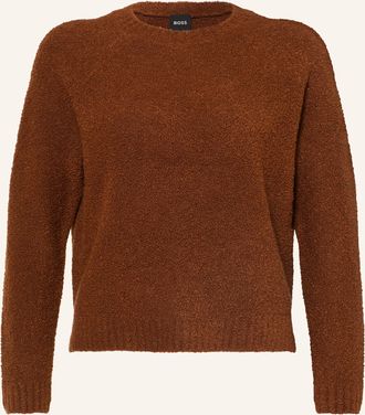 HUGO BOSS Boucl&eacute;-Pullover Febisana braun