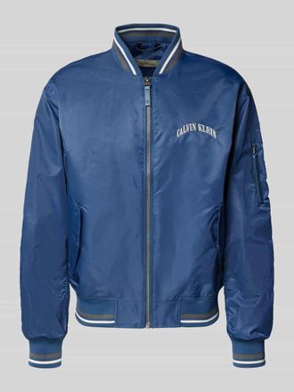 Calvin Klein Jeans Regular Fit College-Jacke mit Label Stitching