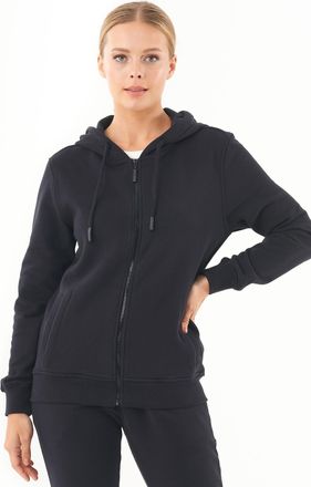 ORGANICATION Damen vegan Soft-Touch-Hoodie Schwarz