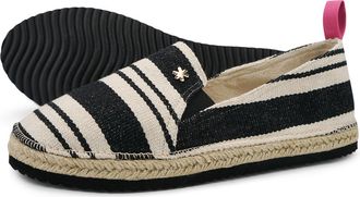 Flip*Flop Damen Espadrille Espadrille*Striped, Schwarz, Gr&ouml;&szlig;e 38 EU