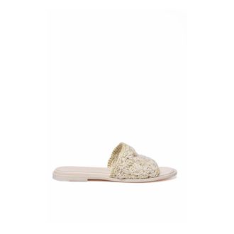 Fabiana Filippi Ciabattina in rafia - - Shoes - Damen - Wei&szlig; - 39 EU