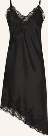 Neo Noir Neo Noir Satinkleid Sorelle Mit Spitze schwarz