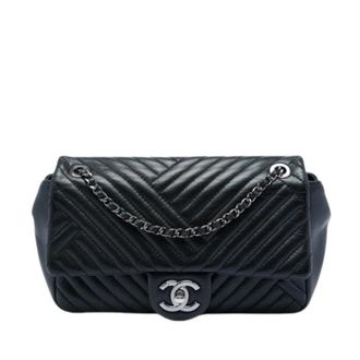 Chanel Pre-owned gesteppte Lammleder Schultertasche - - Pre-owned - Damen - Schwarzk - ONE SIZE