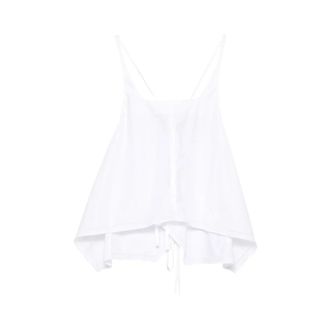 Low Classic &Auml;rmelloses- ausgestelltes Top - - Tops - Damen - Wei&szlig; - M