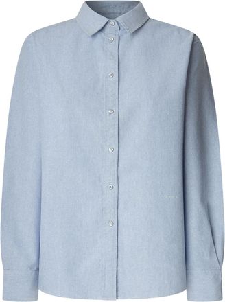 Pepe Jeans London Damen Lyra Shirt Hemd, Blau (Blau), L