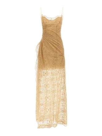 Ermanno Scervino Knielanges Kleid - Beige