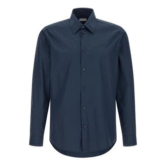 Burberry Regular Fit Baumwoll-Popelinehemd - - Shirts - Herren - Blau - S