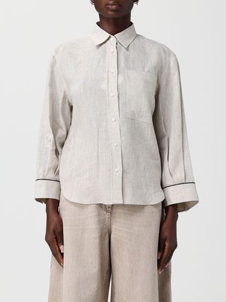 Brunello Cucinelli Hemdbluse BRUNELLO CUCINELLI Damen Farbe Ecru